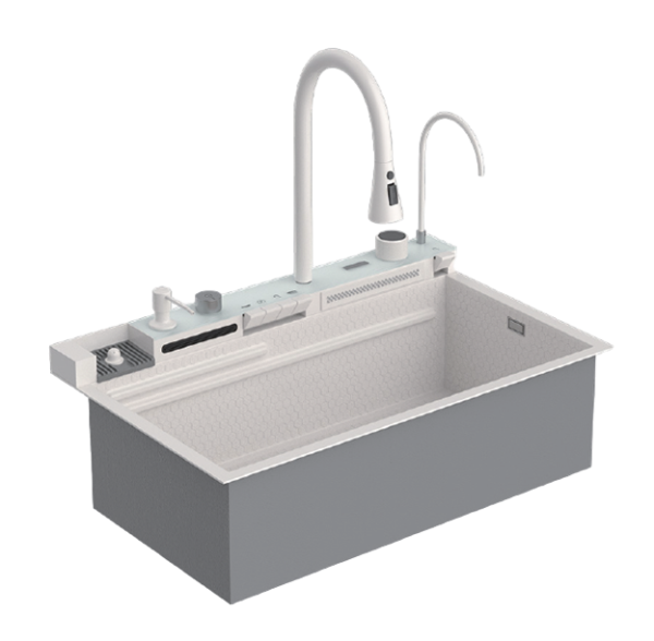 B-HM Digital Display Stainless Steel Nano Multi-Function Kitchen Sink ...